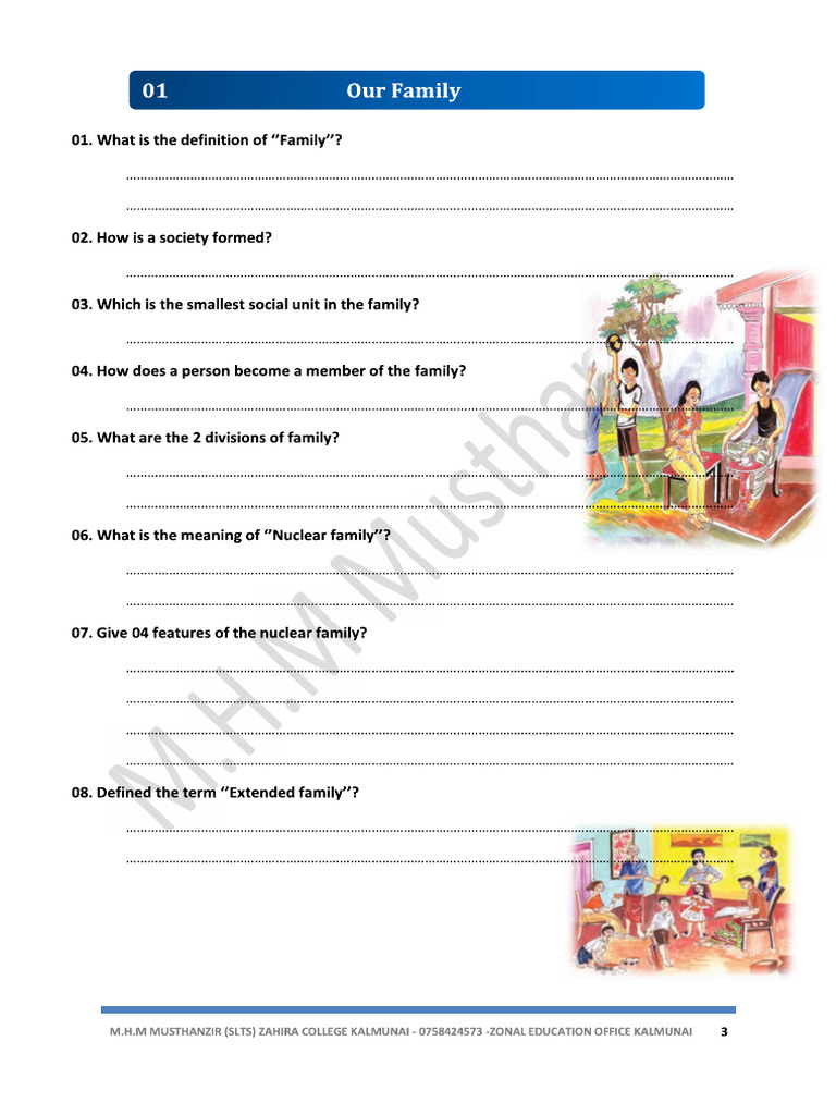Grade 7 Civic Education Worksheet | PDF