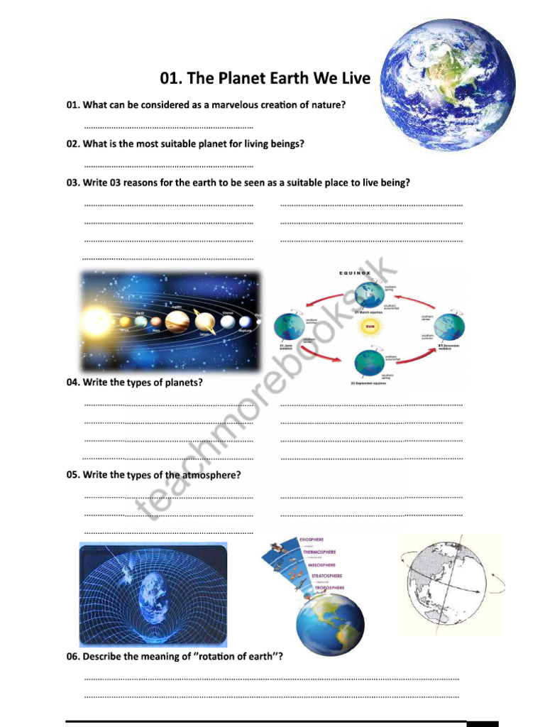 Grade 7 Geography Worksheet | PDF