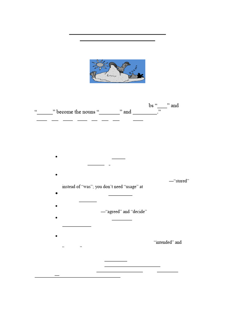 Writing Tips Nominalizations | PDF