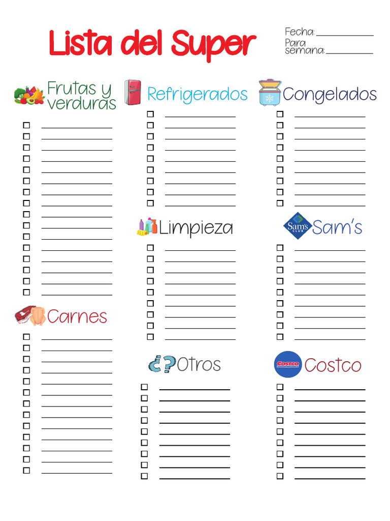 Lista Del Super | PDF