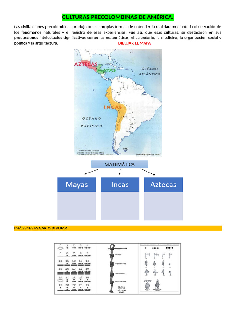 1. CULTURAS PRECOLOMBINAS DE AMÉRICA | PDF