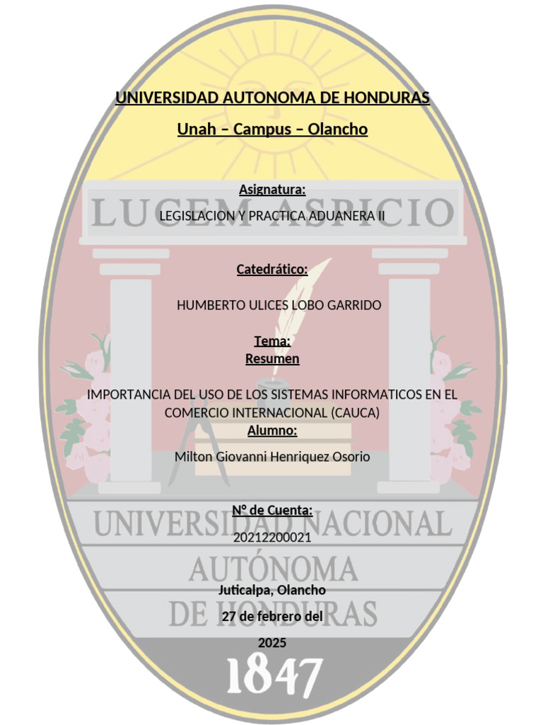 Universidad Autonoma de Honduras El Boom | PDF