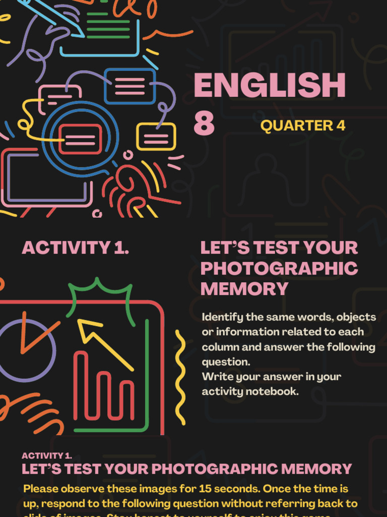 English 8 q4 w3 Synthesizing Essential Information From Various Sources ...