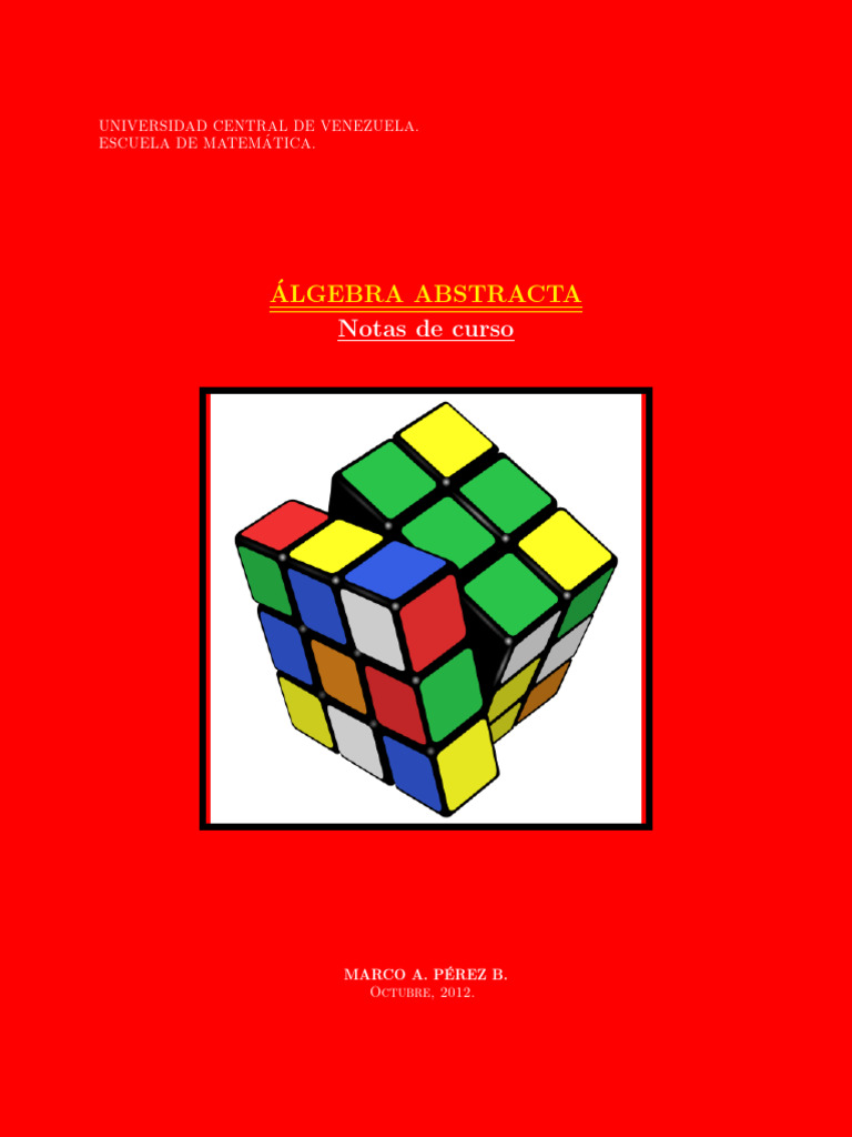 Algebra Abstracta Notas de Curso | PDF | Grupo (Matemáticas) | Aritmética