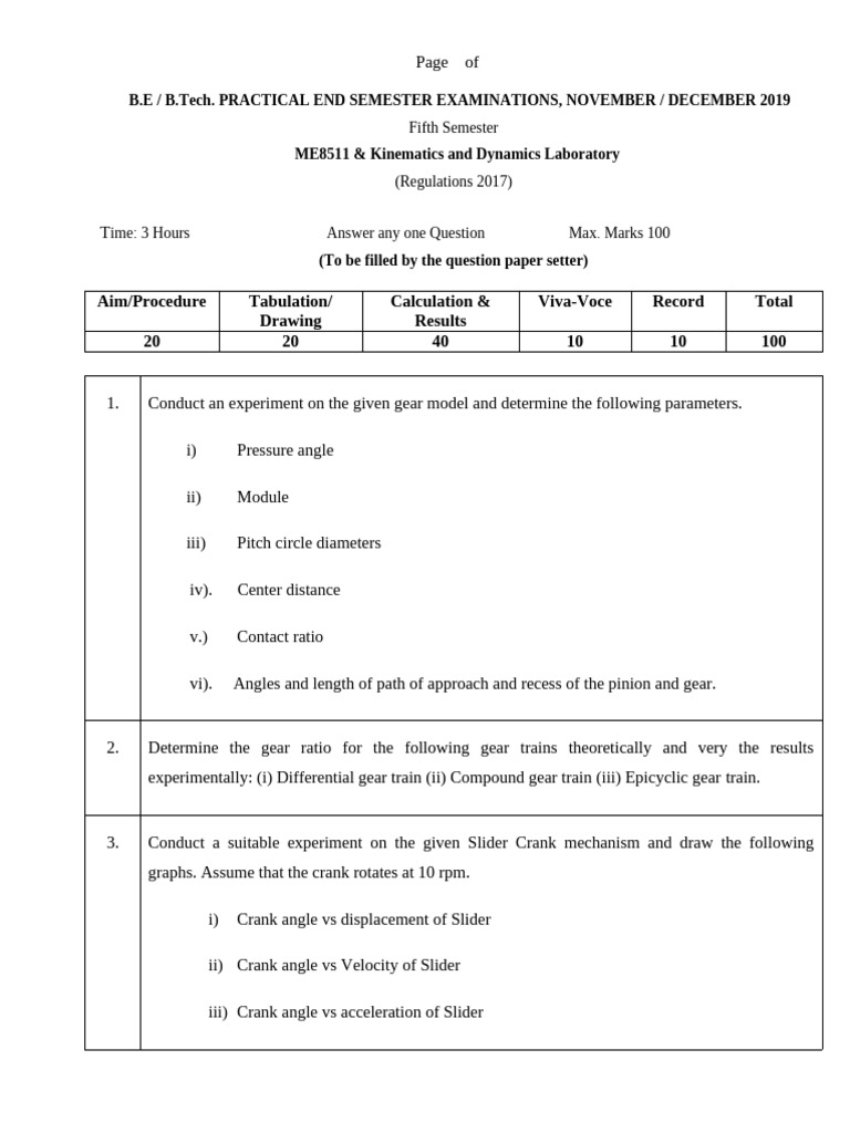 ME8 Metrology Lab 453 | PDF | Gear | Velocity