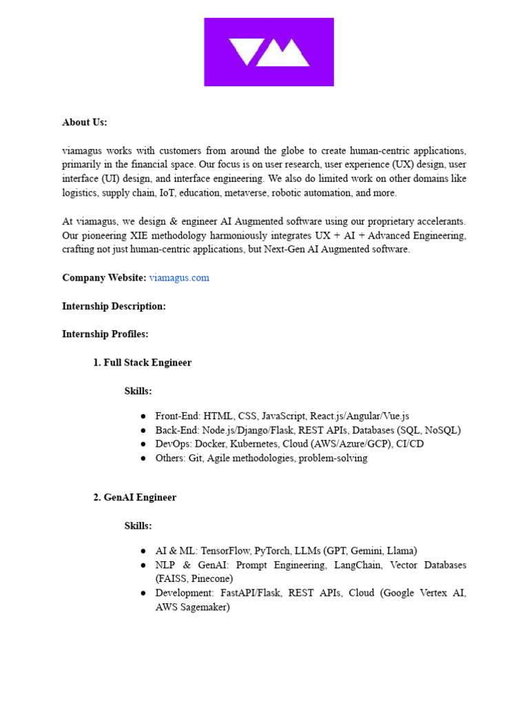 UVCE BTech Viamagus JD 2025 | PDF