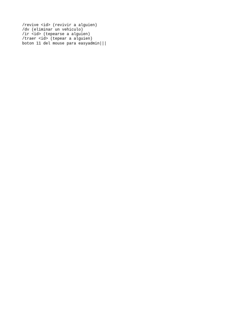 Comandos Staff | PDF