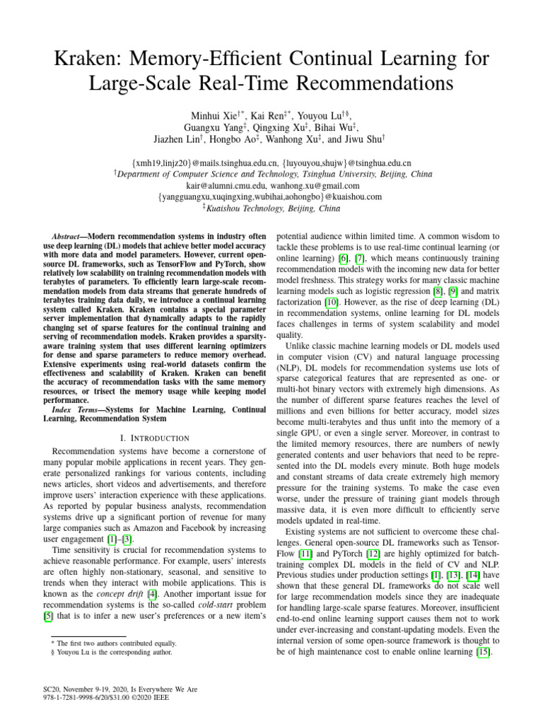 Sc20 Kraken | PDF | Machine Learning | Artificial Intelligence
