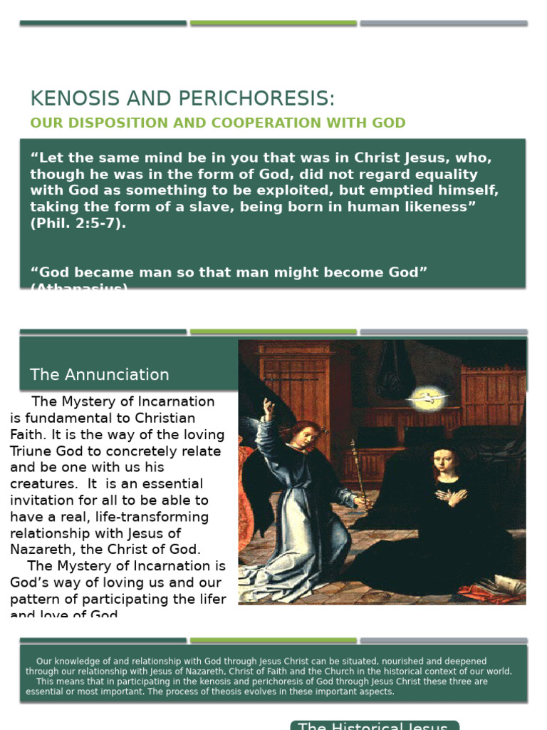 3. OUR THEOSIS - KENOSIS and PERICHORESIS | PDF | Trinity | God The Father