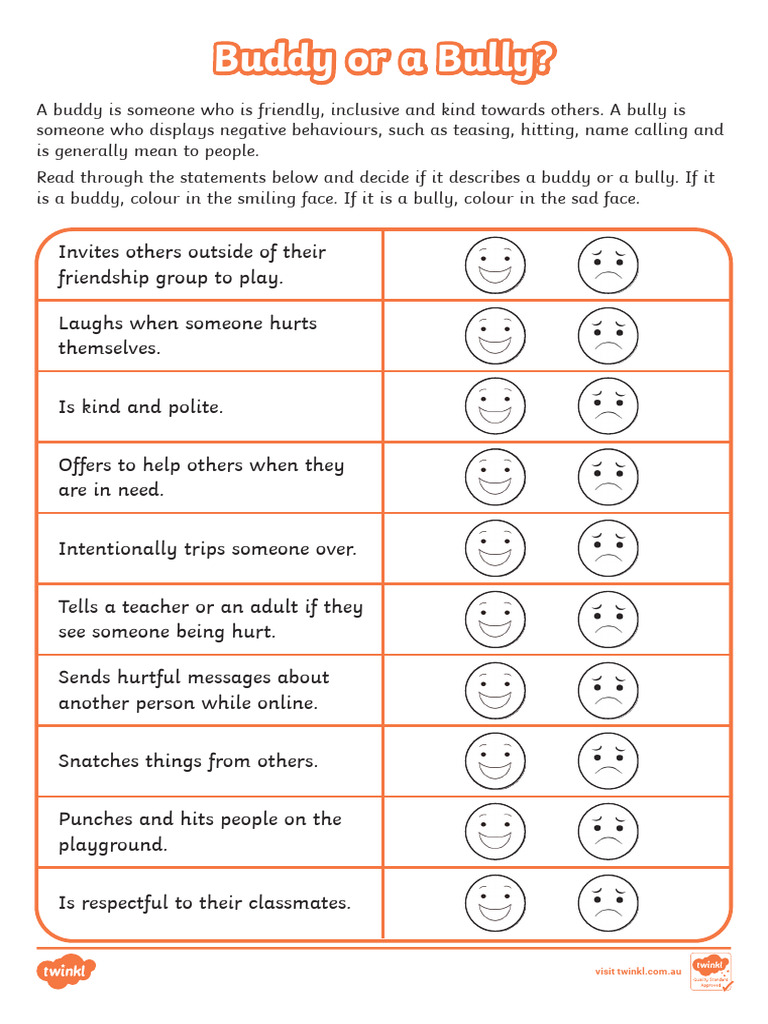 Buddy or Bully | PDF
