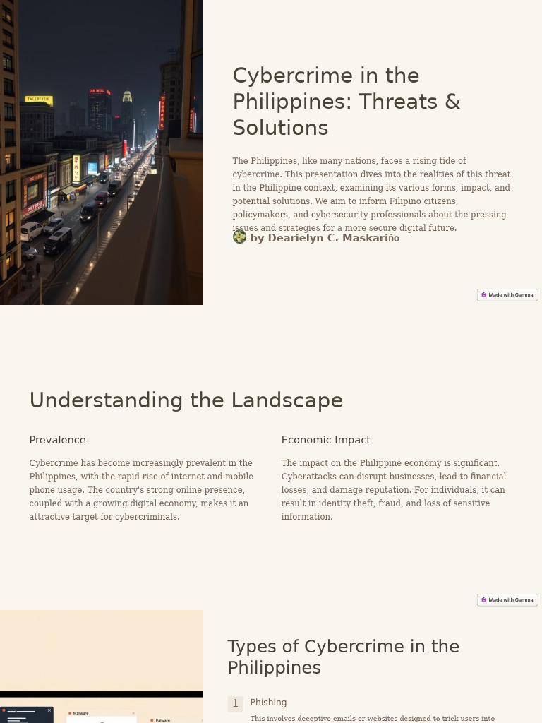 Cybercrime in The Philippines Threats and Solutions | PDF | Cybercrime ...