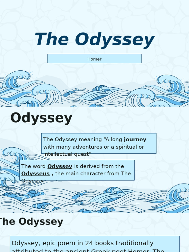 The Odyssey: Epic Journey of Odysseus | PDF