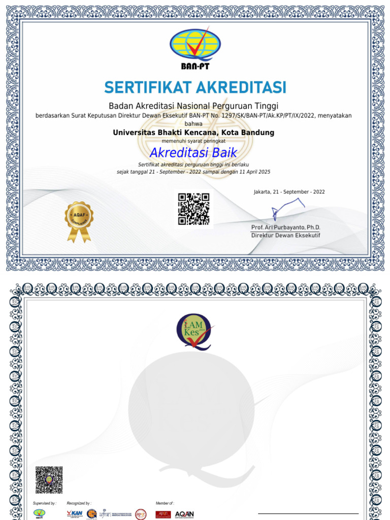 Sertifikat Akreditasi Ubk Marisanurmeliani | PDF