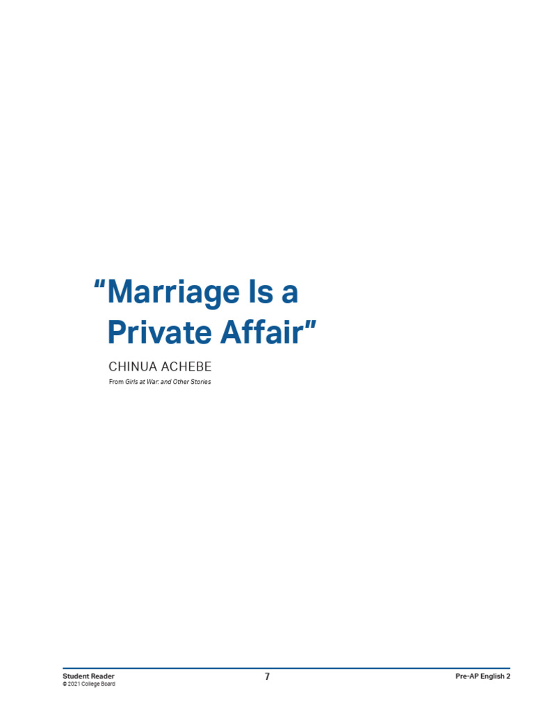 Cultural Conflict in Marriage Choices | PDF
