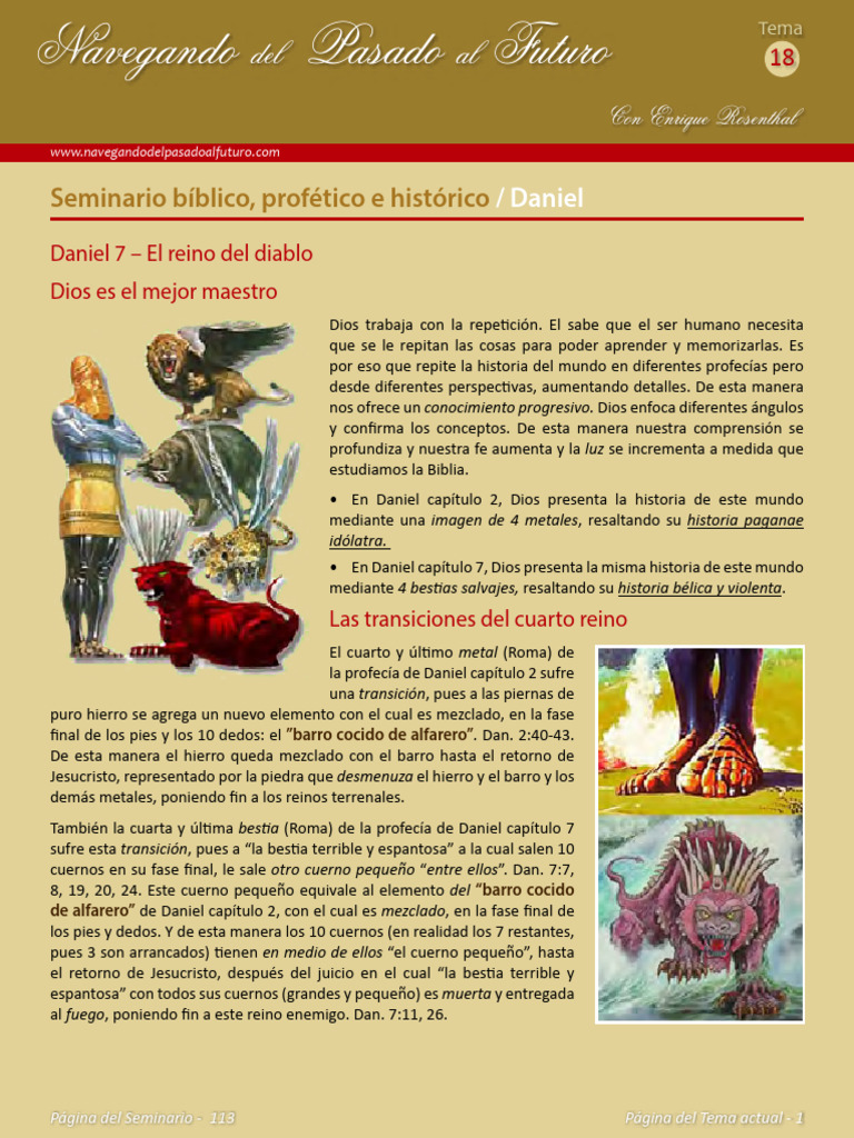 018 - Daniel 7 - El reino del diablo (Light) | PDF | Daniel (figura ...