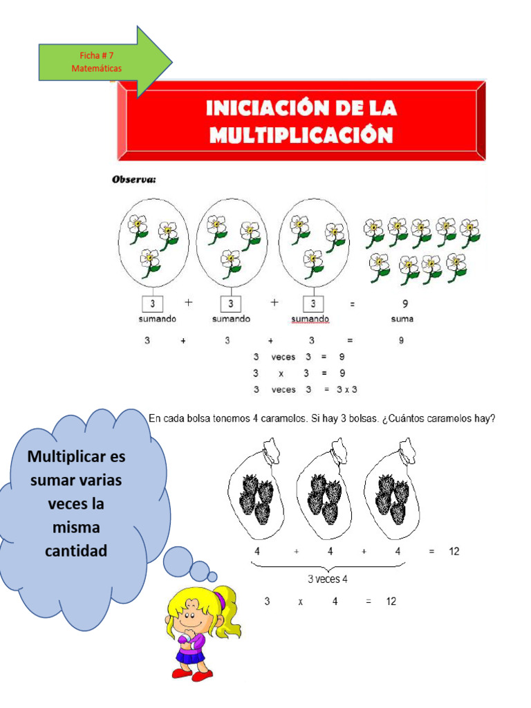 Ejercicios de Multiplicación para Tercero | PDF