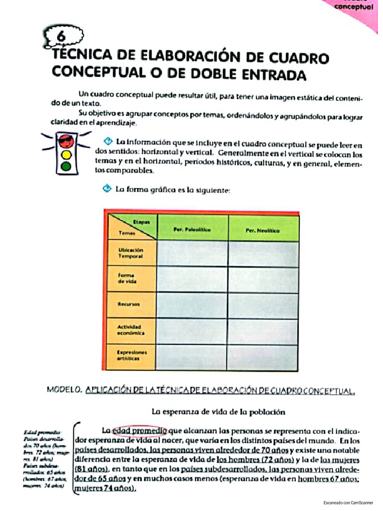 Técnica Cuadro Conceptual | PDF