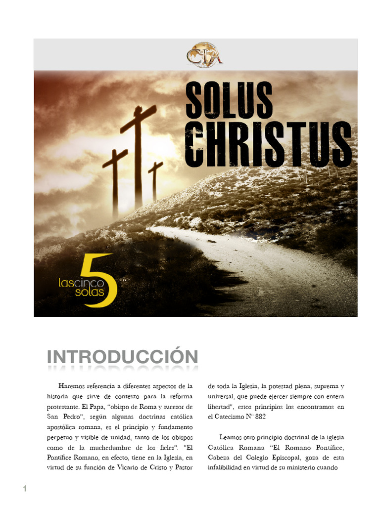 02-Solus Crhistus | PDF | Cristo (título) | Papa