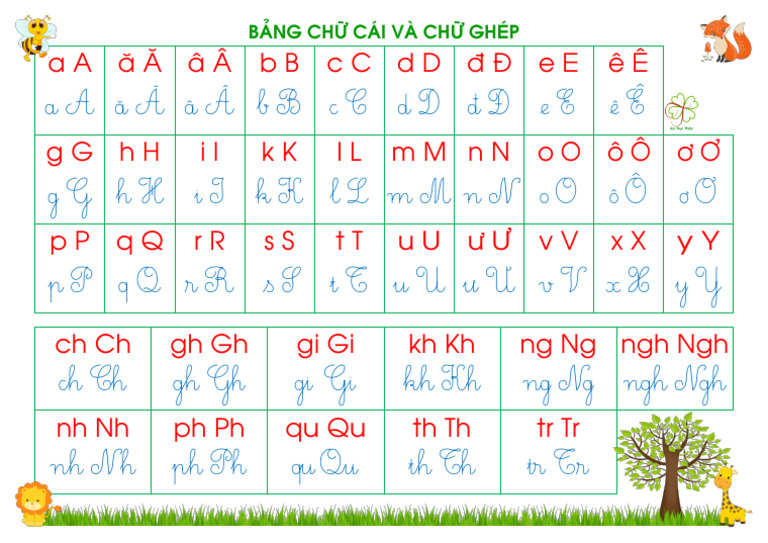 BANG 29 CHU CAI VA 11 CHU GHEP - Hoa La | PDF