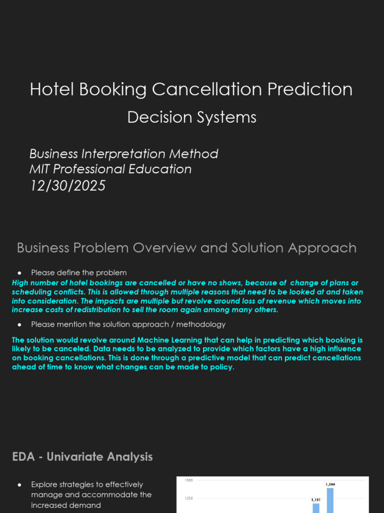 Hotel Booking Cancellation Prediction | PDF | Accuracy And Precision | Applied Mathematics