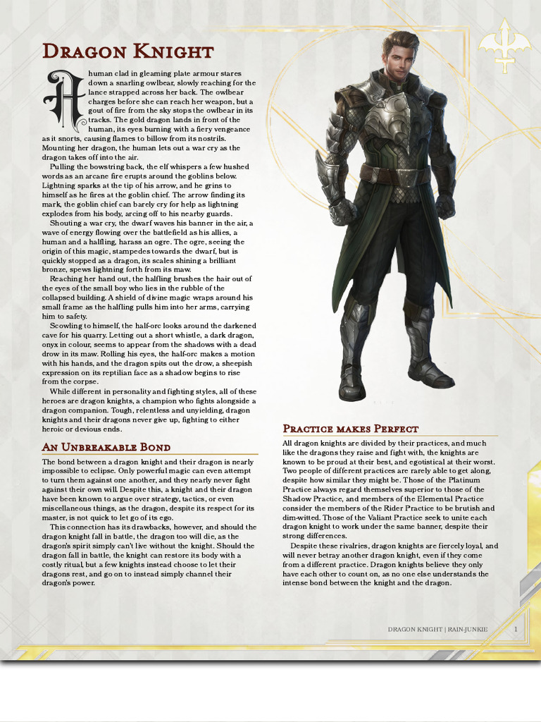 Dragon Knight 2 | PDF | Dungeons & Dragons | Gary Gygax Games