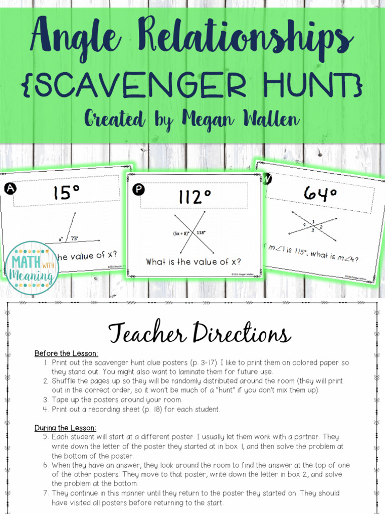 (Scavenger Hunt) : Reated by Megan Wallen | PDF