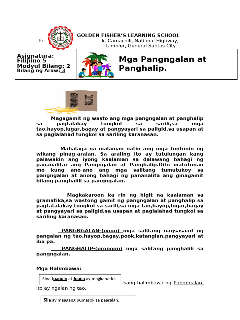 Module Fil 5 Week 2 q1 | PDF