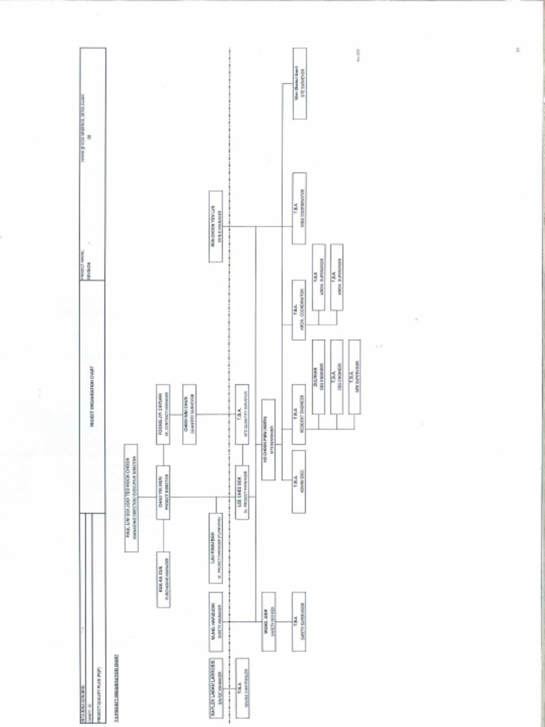 Project Organization Chart P182 | PDF