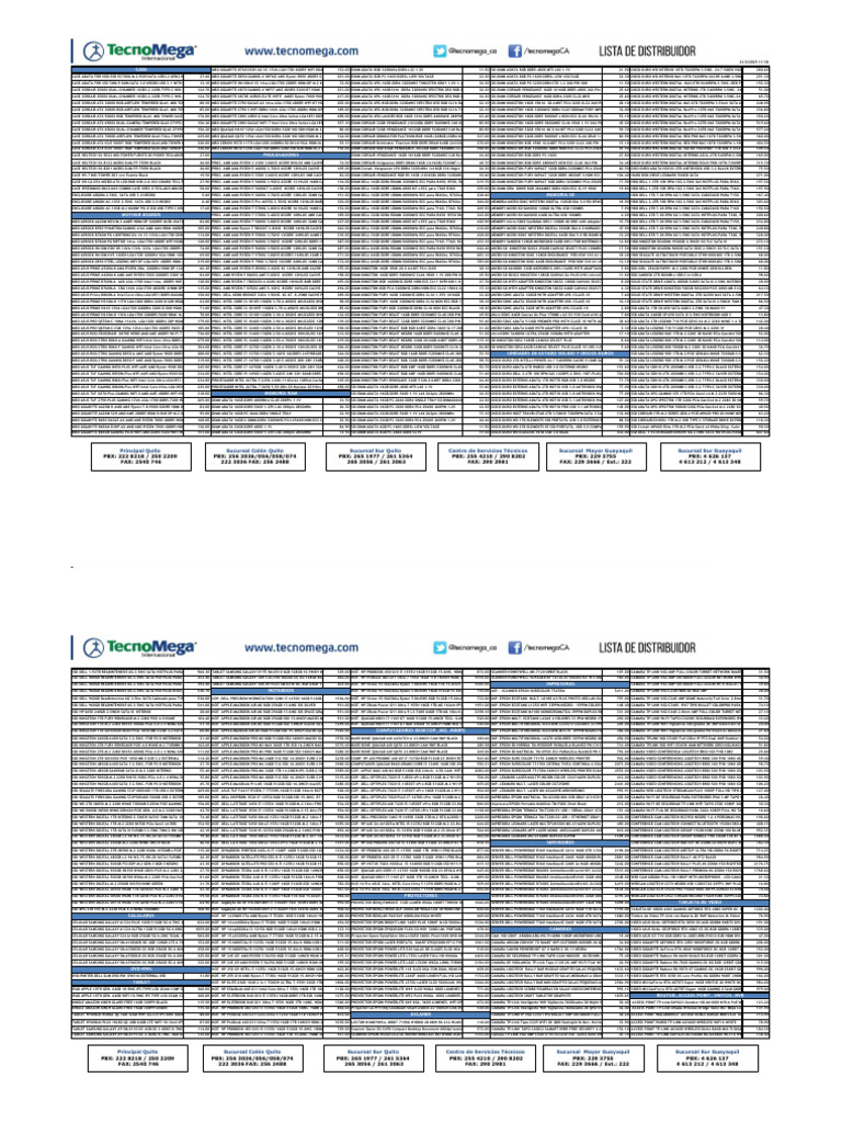Lista Precios202502 | PDF | Computer Architecture | Computer Data