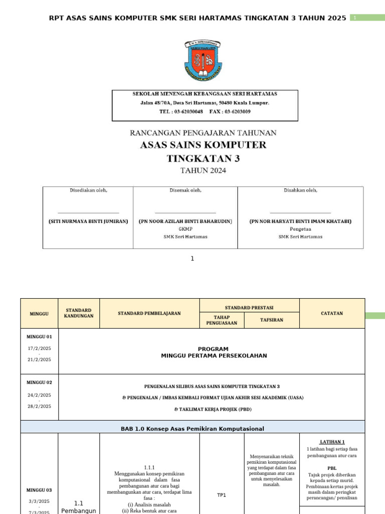 RPT Ask Ting 3 2025 | PDF