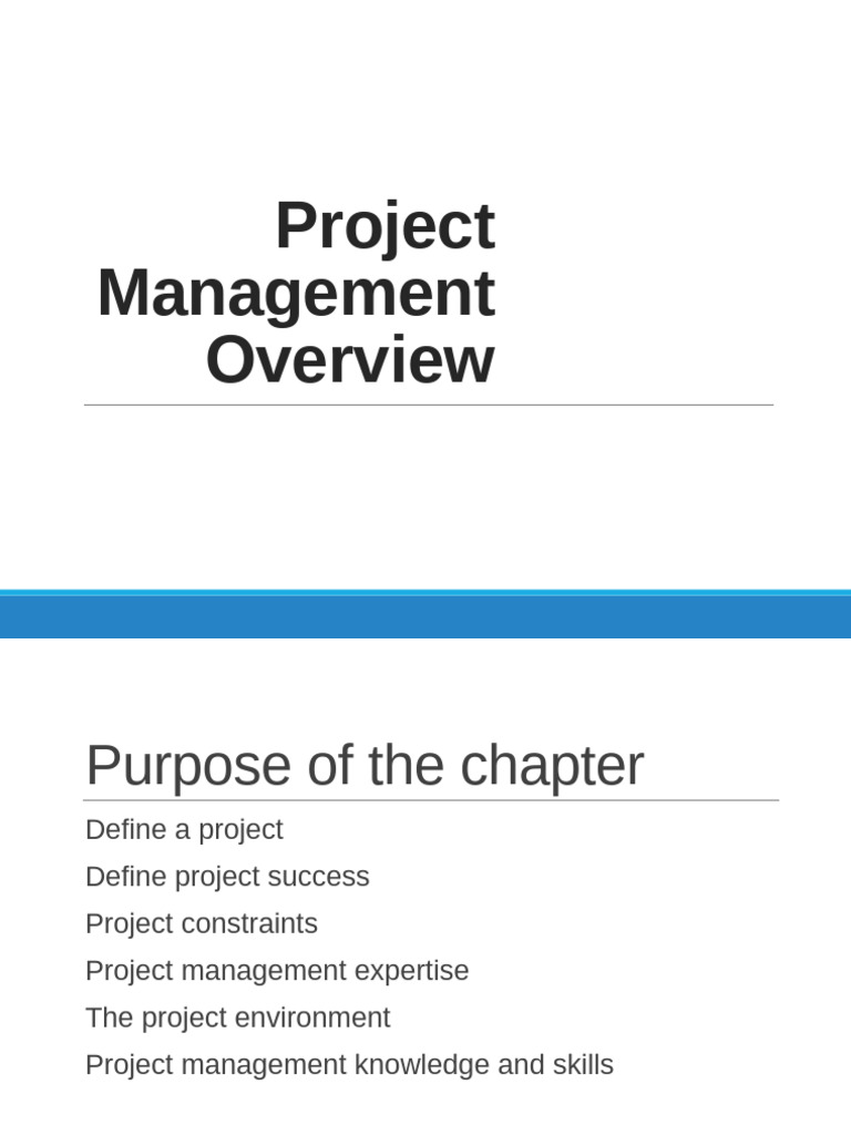 PROJMA Module 1 Week 2.1 Project Management Overview | PDF | Project ...