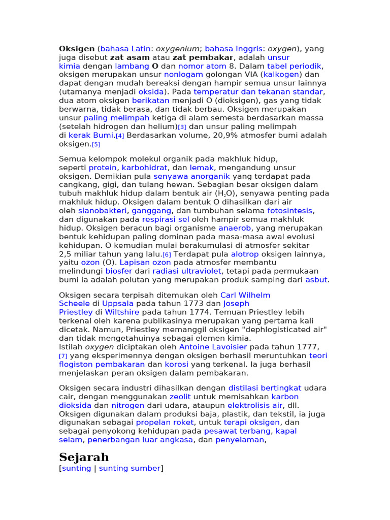 Oksigen | PDF