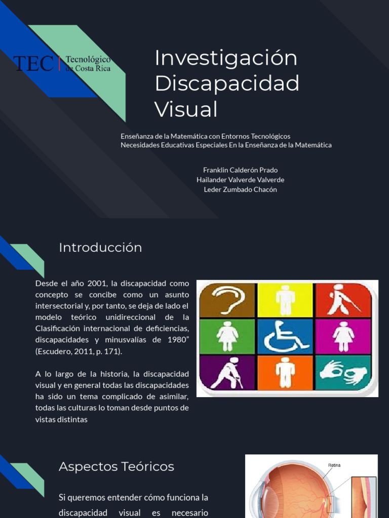 Matemáticas y Discapacidad Visual: Estrategias | PDF | Percepción ...