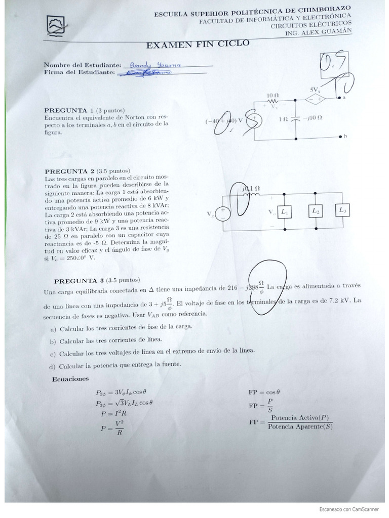 Examen Fin de Ciclo | PDF