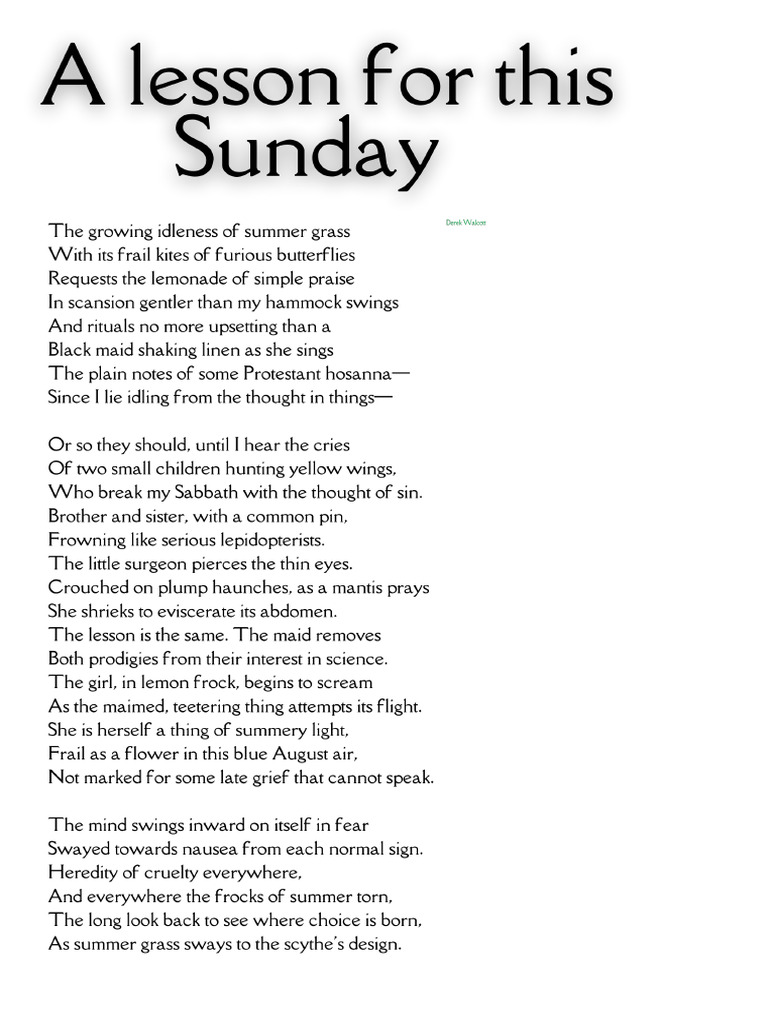 Poems For Literature | PDF