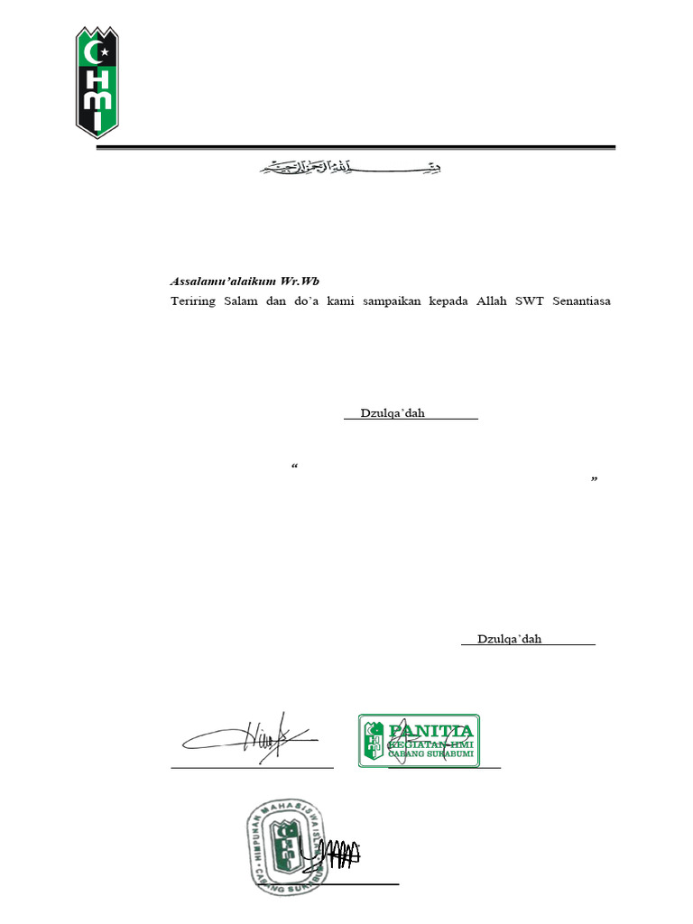 Undangan PC Pmii | PDF