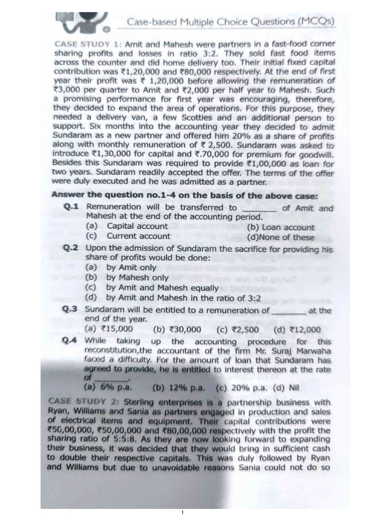 Chapter 2 Class 12 Accounts | PDF
