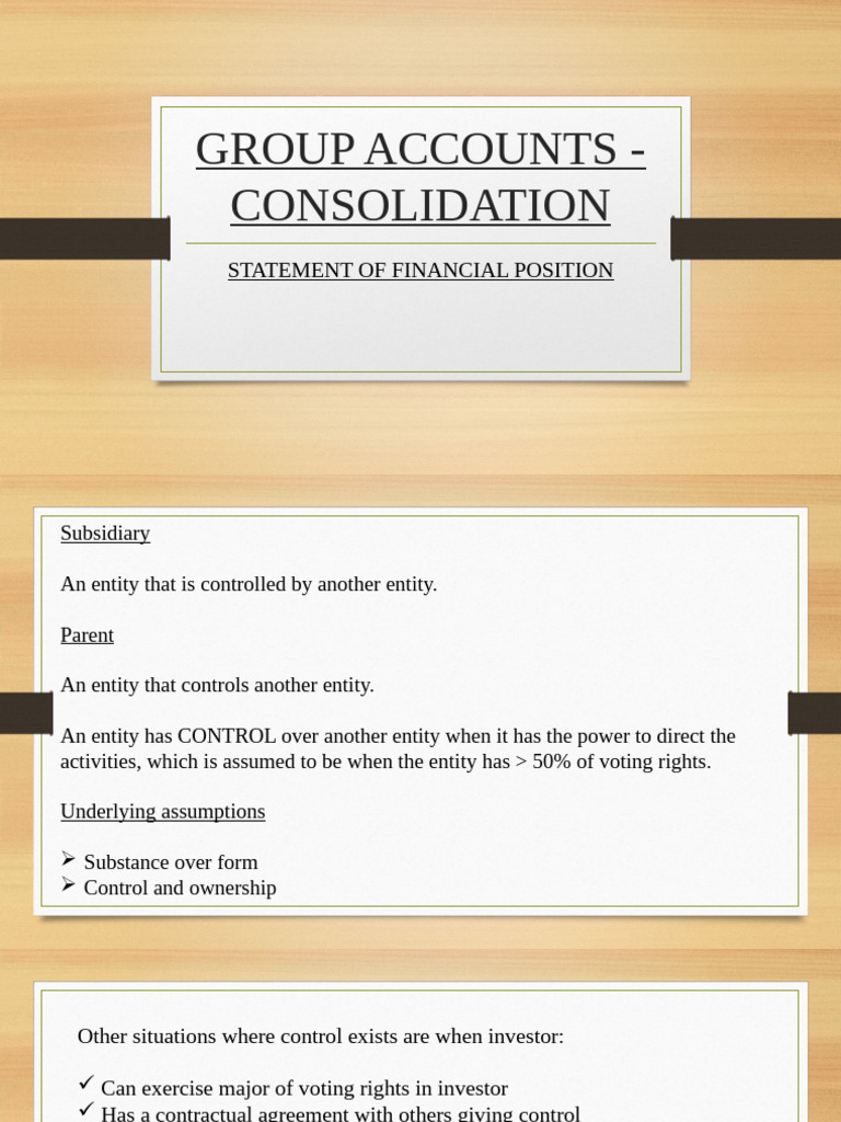 Group Accounts and Consolidation Overview | PDF | Goodwill (Accounting ...