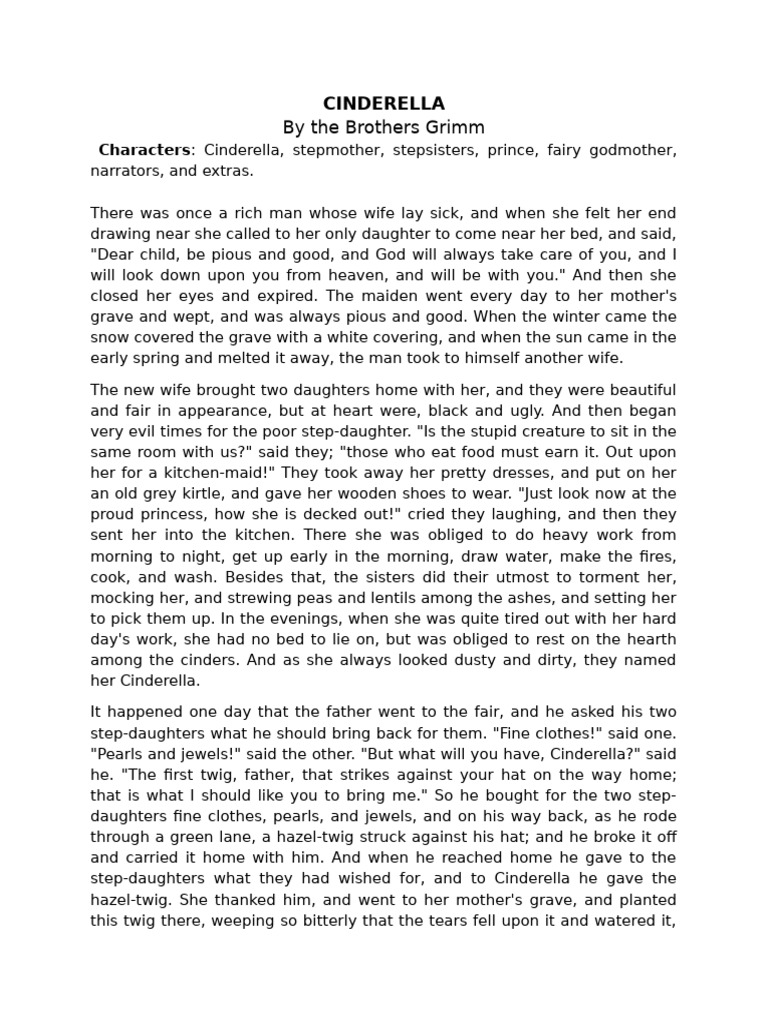Readers-Chamber CINDERELLA | PDF | Cinderella | Fairy Tales