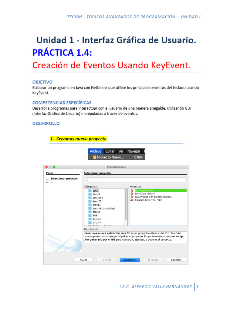 Creación de Eventos KeyEvent en Java | PDF