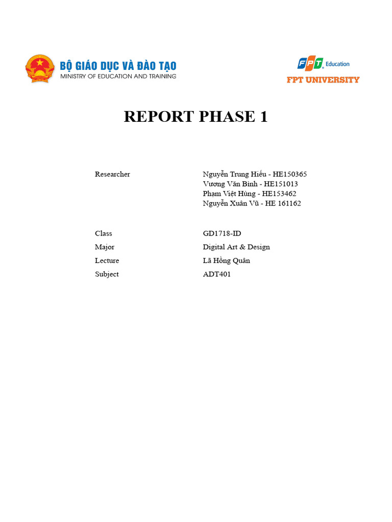 Project Phase 1 Report | PDF | Budget | Usability