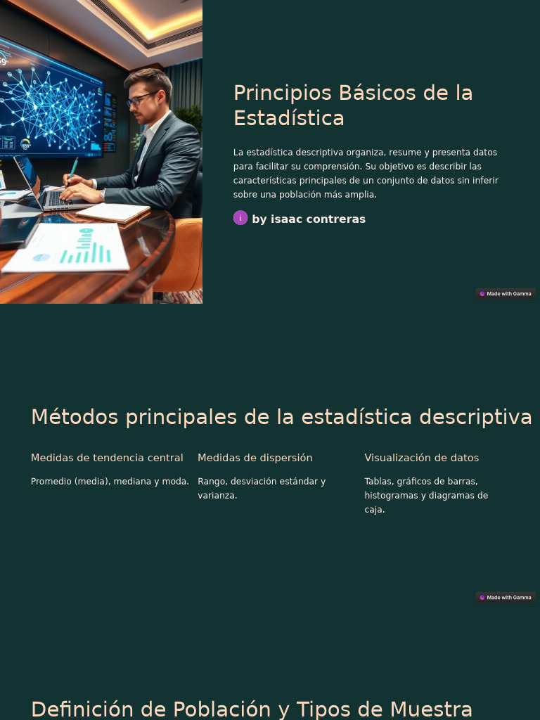 Principios Basicos de La Estadistica | PDF | Nivel de medida | Media