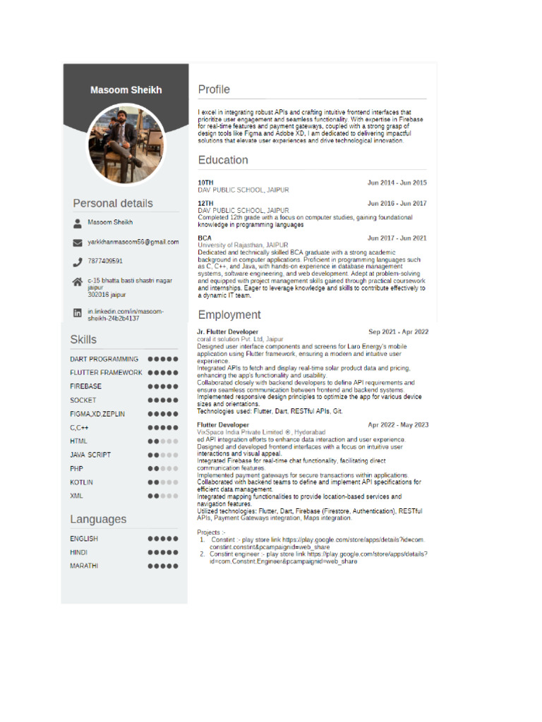 Resume Ma Soom Sheikh | PDF