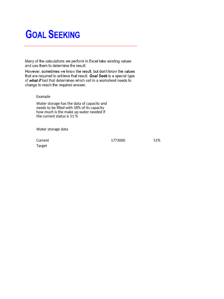 Goalseek And Solver Pdf Financial Services Financial Economics