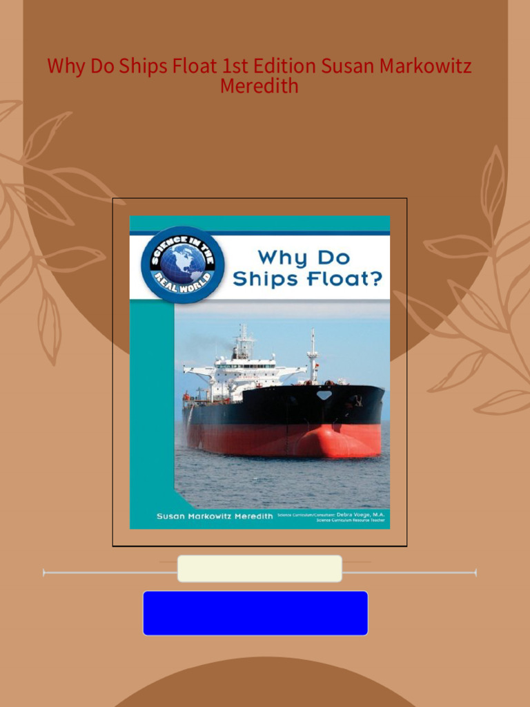 (FREE PDF Sample) Why Do Ships Float 1st Edition Susan Markowitz ...