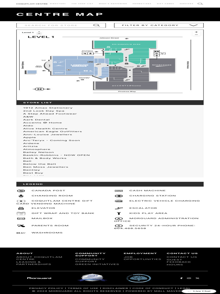 Centre Map Coquitlam Centre | PDF