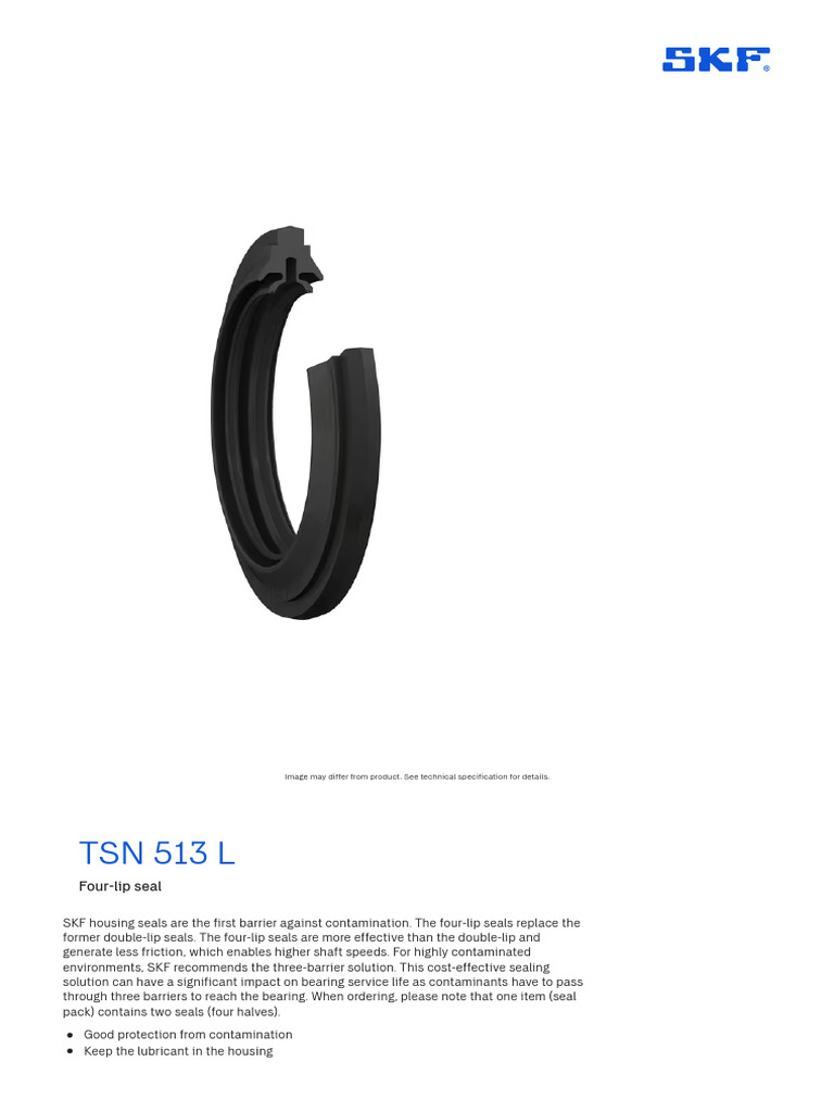 TSN 513 L - Bearing Housing Accessories - SKF | PDF