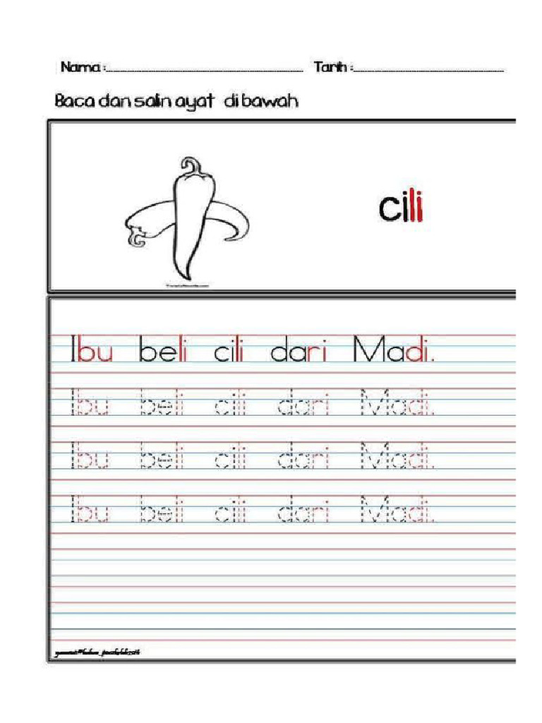 Baca Dan Salin Ayat | PDF