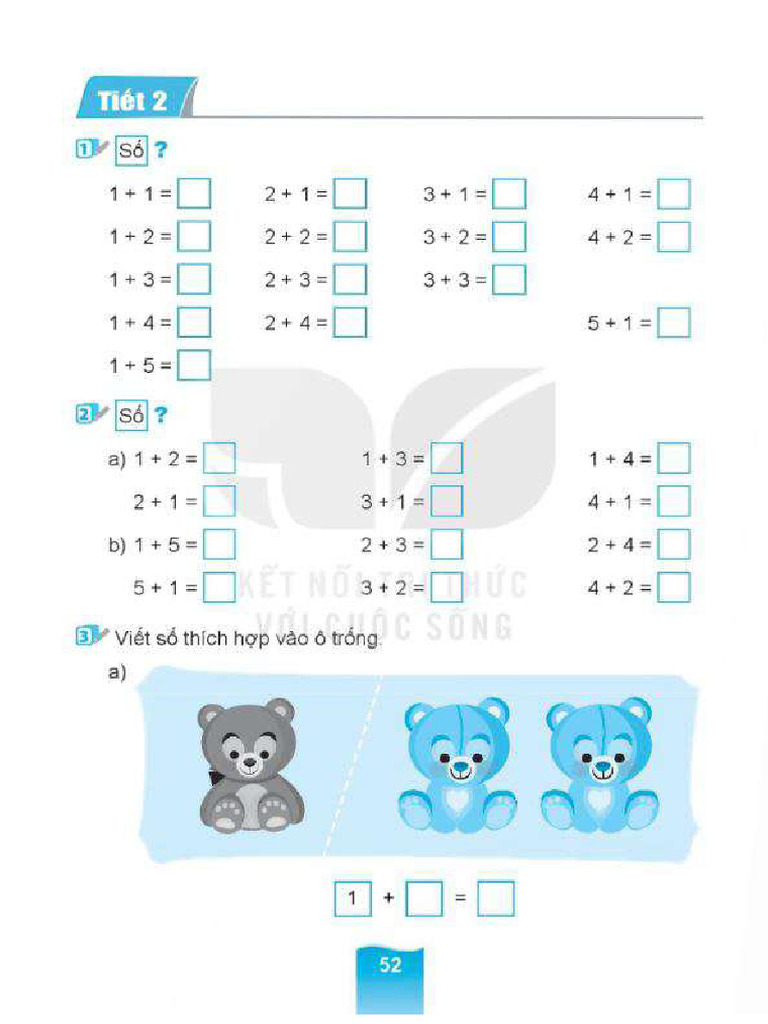 Bai Tap Phep Cong Trong Pham VI 10 Lop 1 | PDF