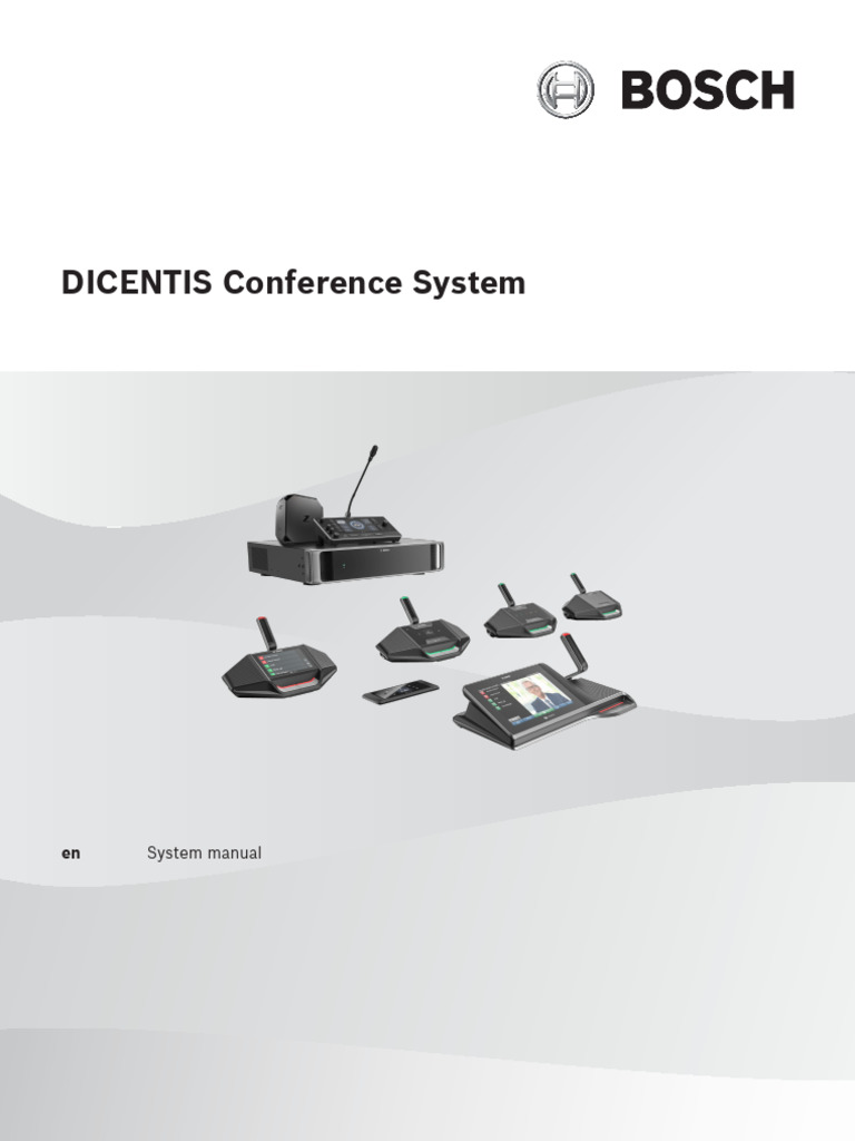 DICENTIS System Manu System Manual enUS 81676676875 | PDF | Computer ...